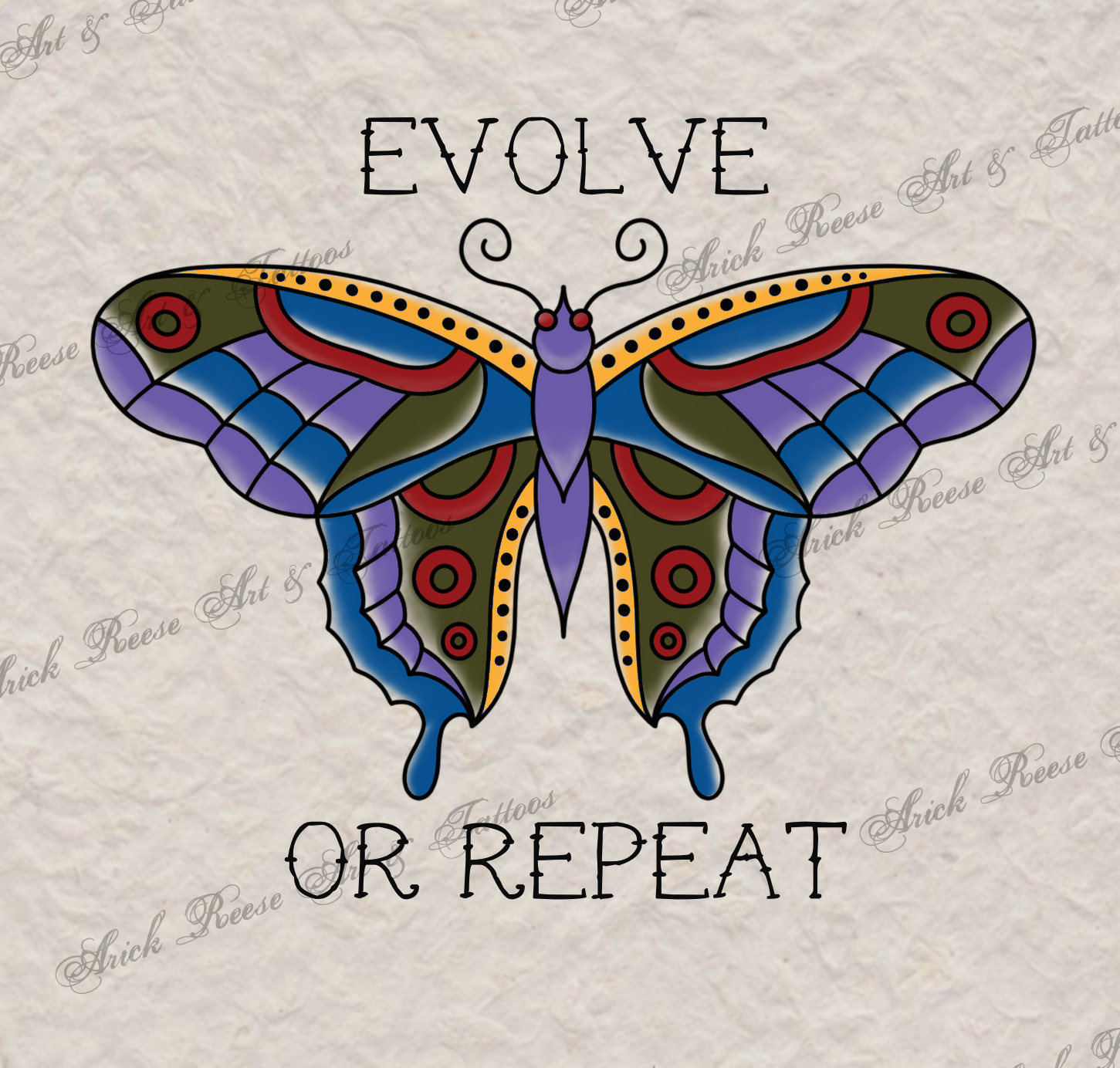 Traditional Insect Tattoo